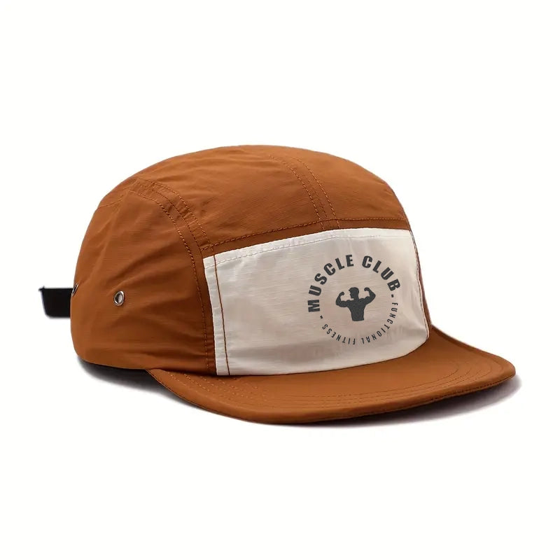 5-Panel Baseball Cap (Brown) – Muscle Club SA
